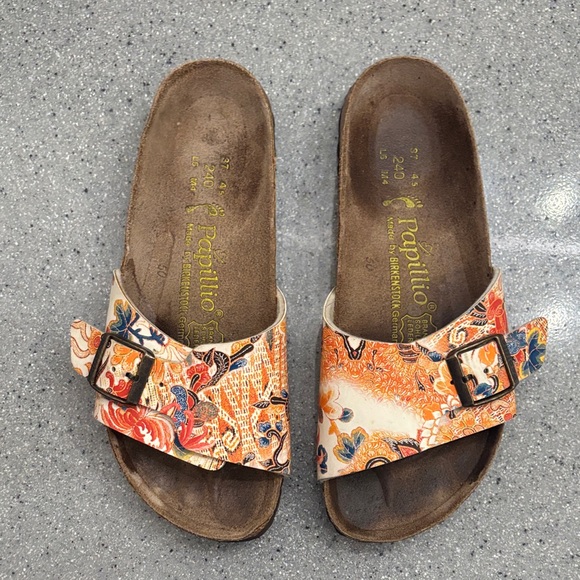 Papillio | Shoes | Papillio Womens Sandals With Vibrant Orange And Red ...